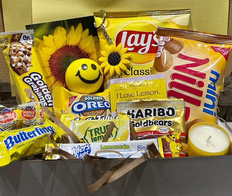 Sunshine Snack Gift Box: Cheer up Care Package - Etsy