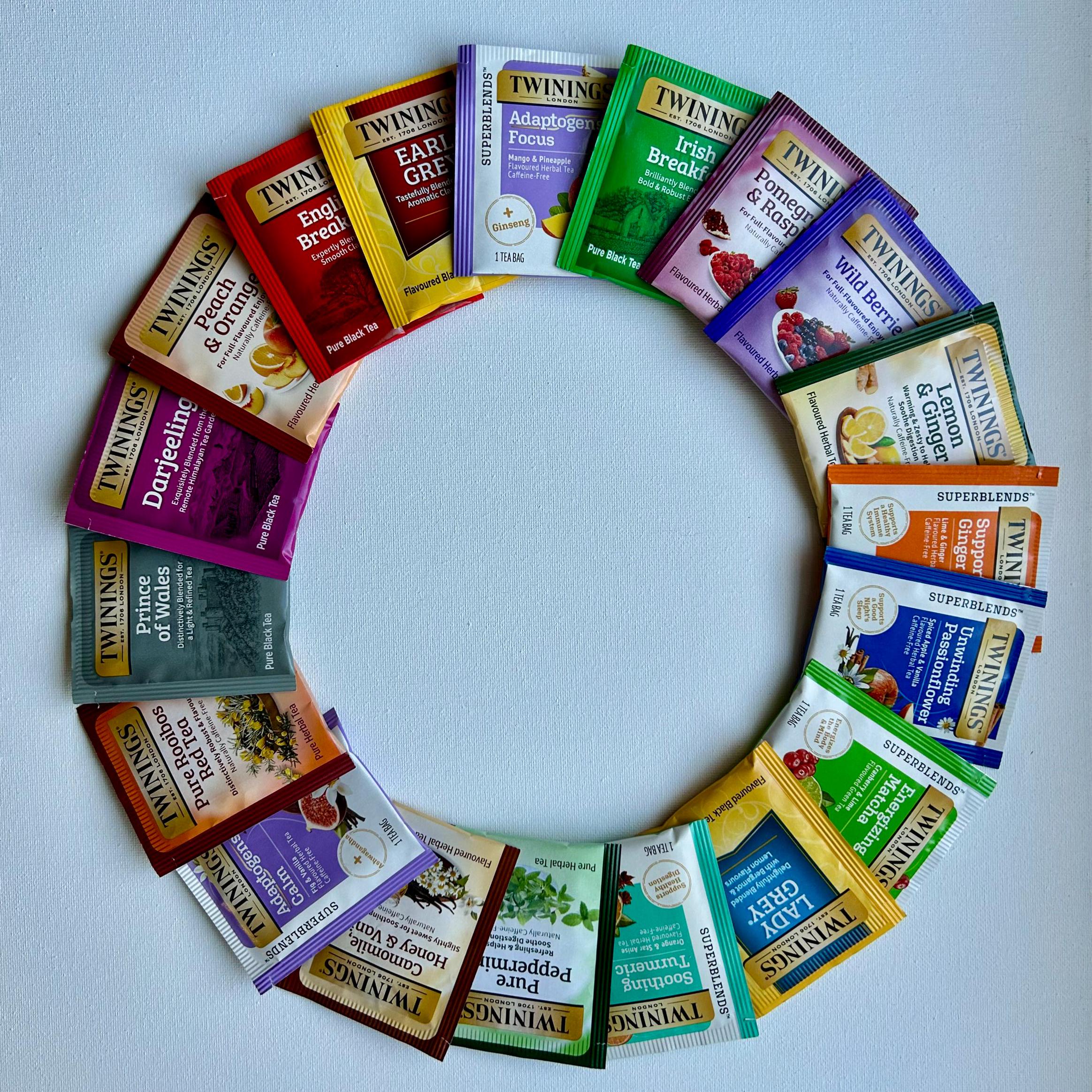 Tea Sampler Gift Box: 38 Assorted Tea Bags & Honey Sticks - Etsy
