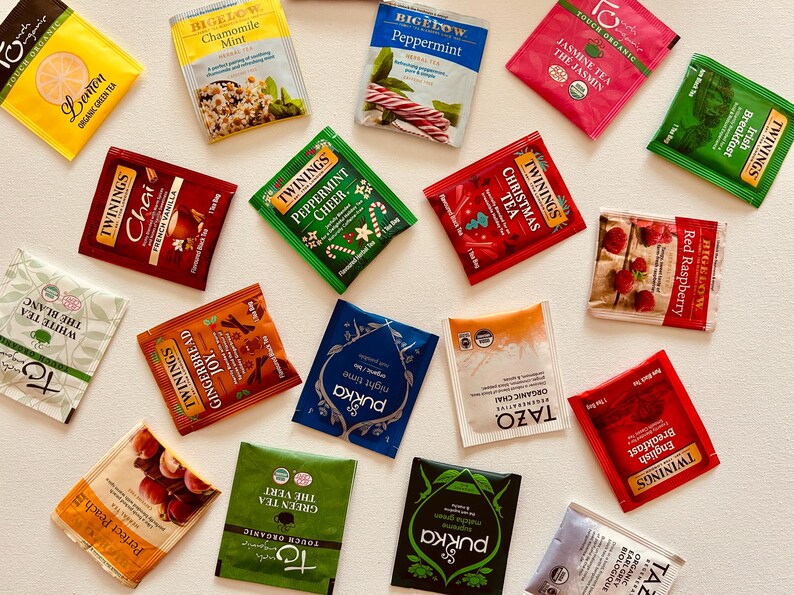 Christmas Gift, Assorted Tea Sampler: 100 Individually Wrapped Tea Bags ...