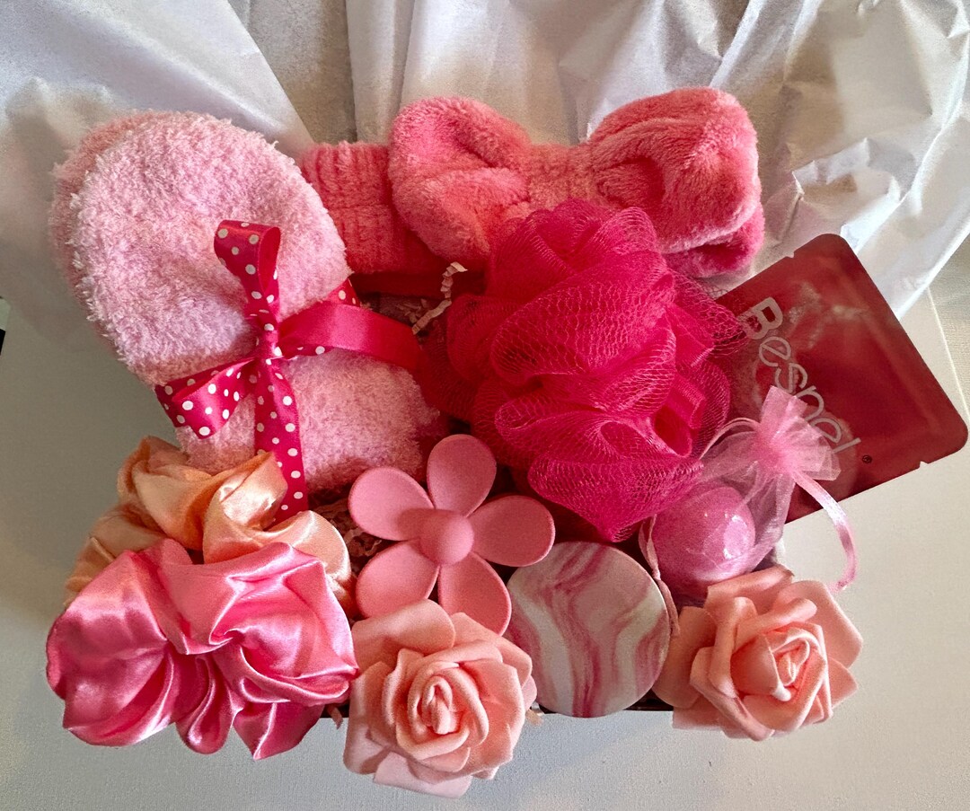 Color-themed Gift Box: Self Care Package With Bath Bomb & Socks - Etsy