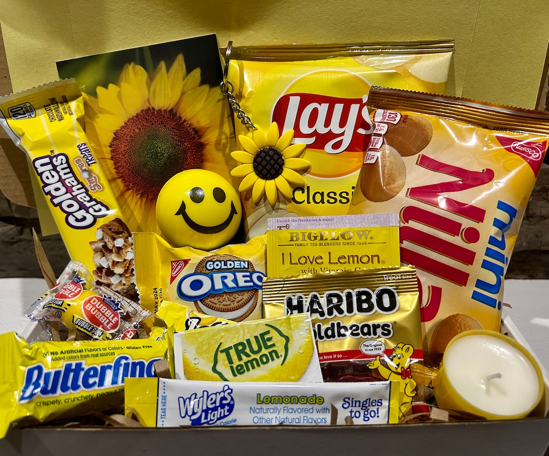 Sunshine Snack Gift Box: Cheer up Care Package - Etsy