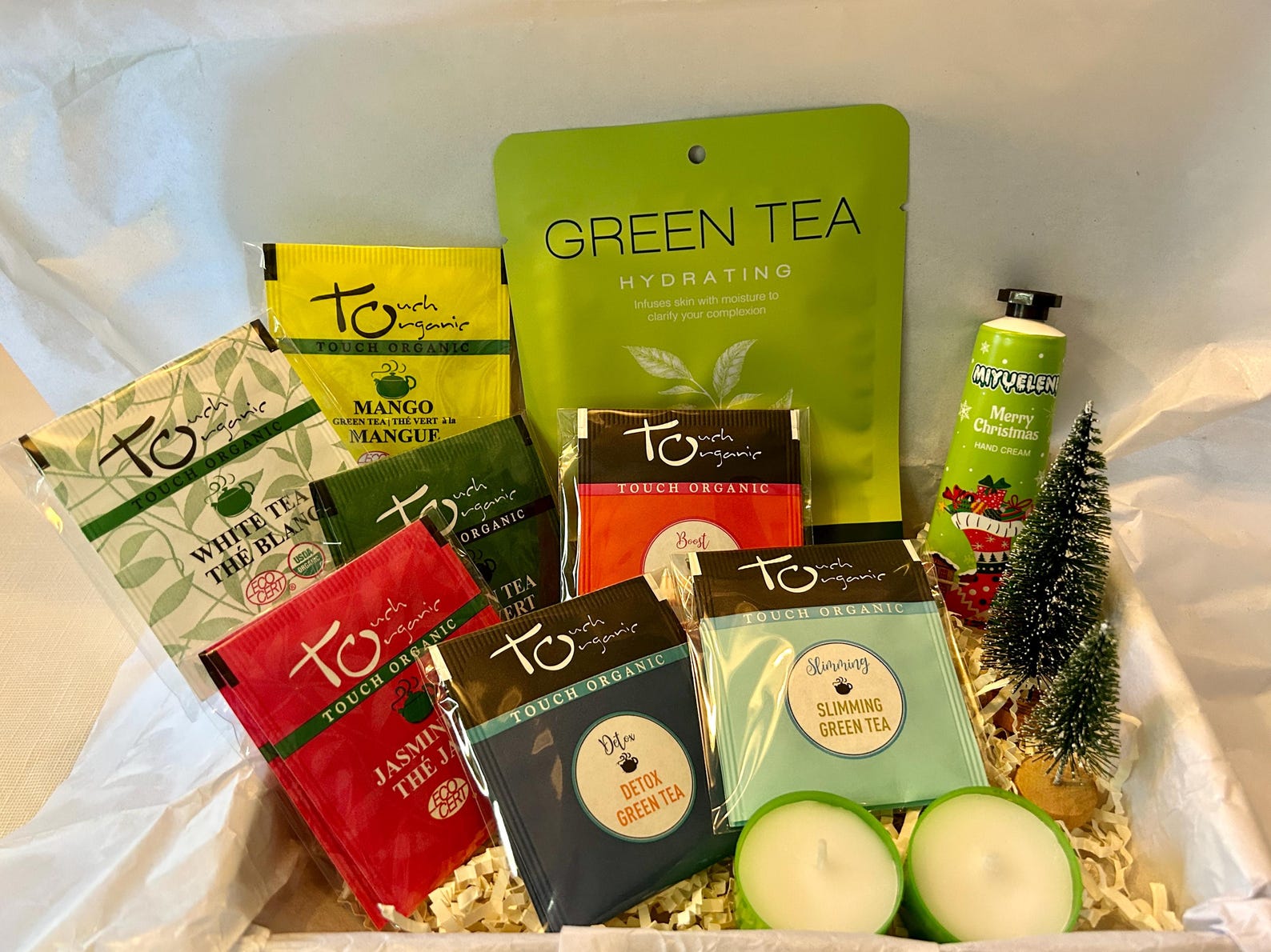 Green Tea Gift, 14 Individually Wrapped Tea Bags, Tea Sampler, Assorted ...