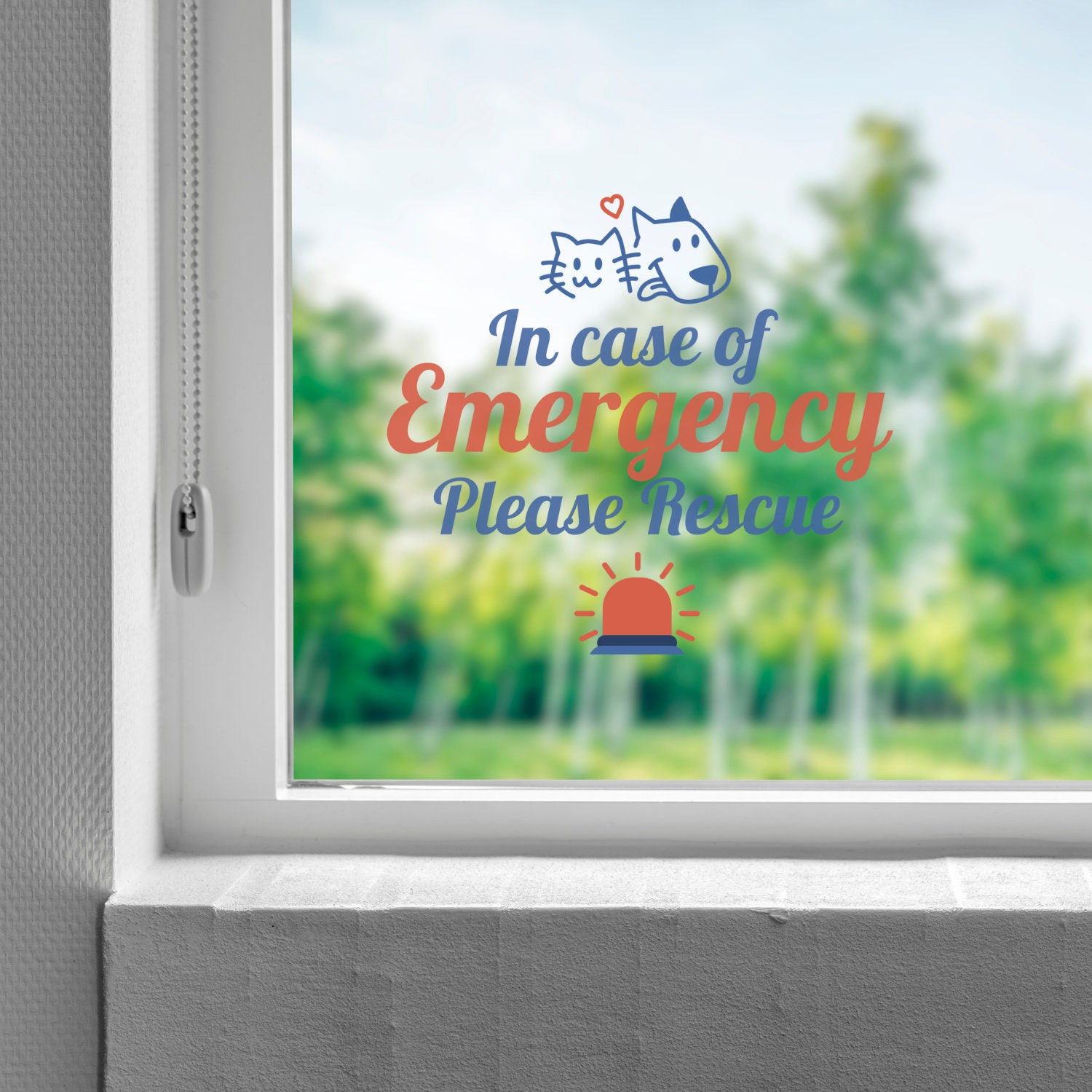 Pet Emergency Decal in Case of Emergency Pet Inside Sticker - Etsy