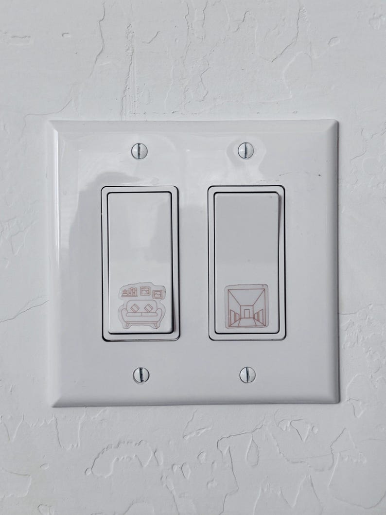 Customizable Light Switch Labels, Switch Plate Stickers, Housewarming ...