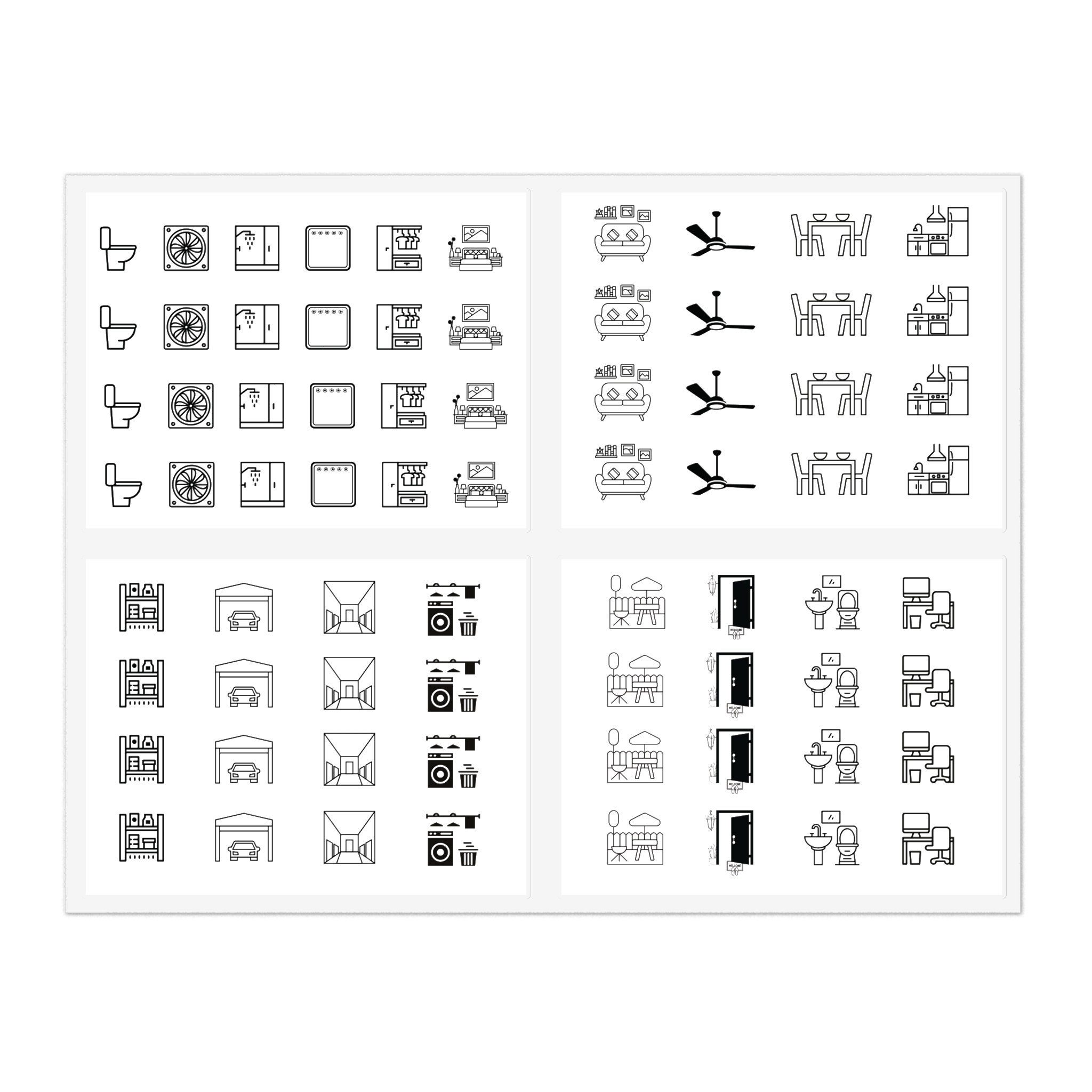 Transparent Custom Light Switch Label Sticker, Transparent Light Label ...