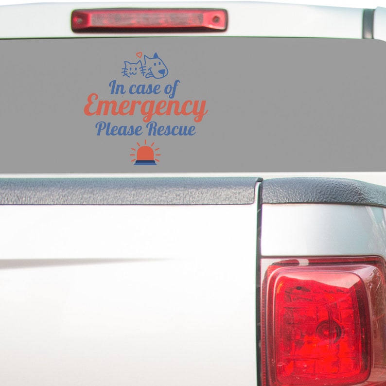 Pet Emergency Decal in Case of Emergency Pet Inside Sticker - Etsy