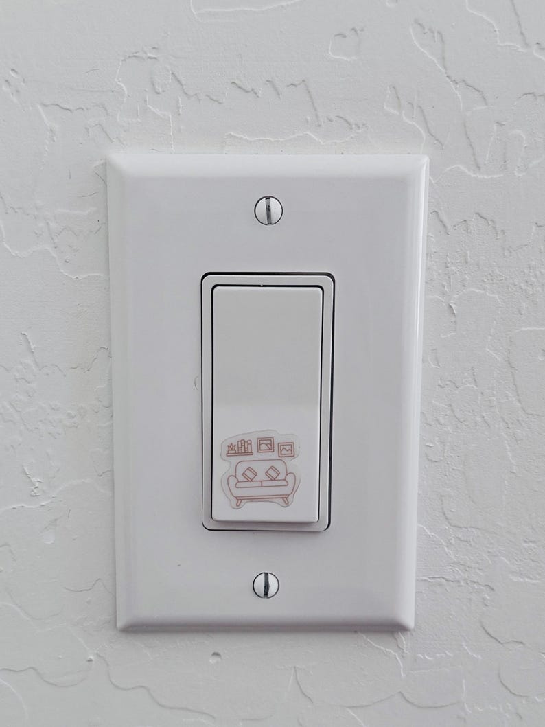 Customizable Light Switch Labels, Switch Plate Stickers, Housewarming ...
