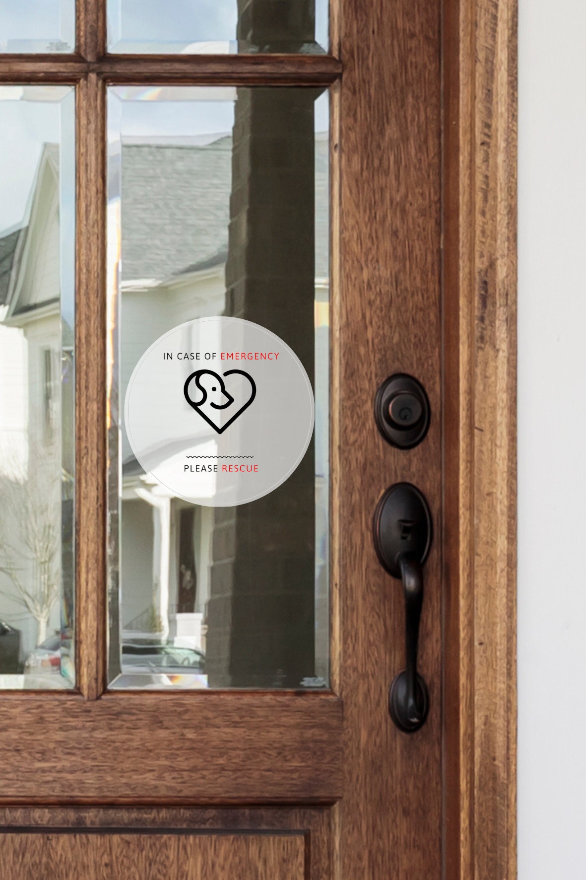 Pet Emergency Decal in Case of Emergency Pet Inside Sticker Dog Safety ...