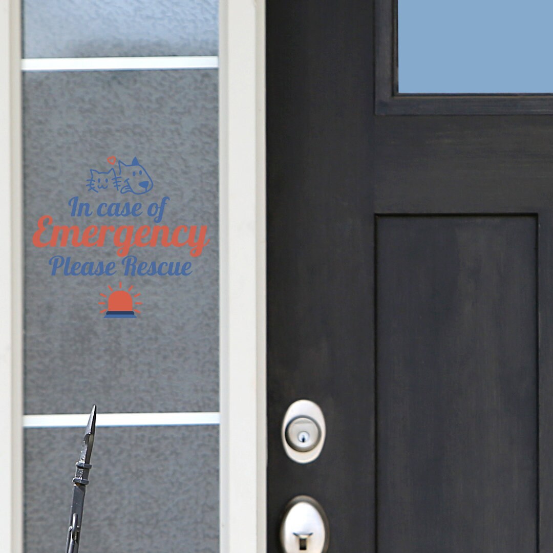 Pet Emergency Decal in Case of Emergency Pet Inside Sticker - Etsy