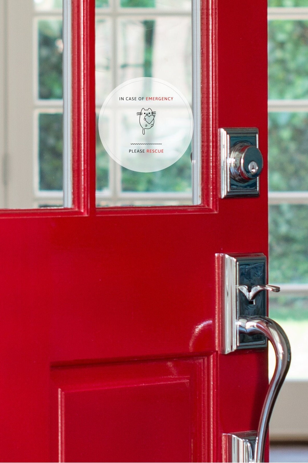 Pet Emergency Decal in Case of Emergency Pet Inside Sticker Cat Safety ...