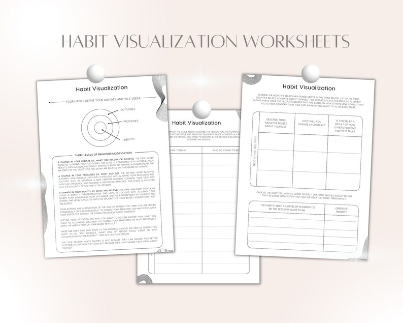 Habit Tracker Printable, Habit Tracker Digital Download, Healthy Habits ...