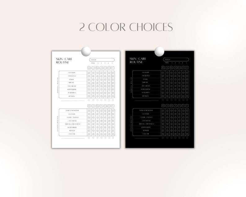 Skincare Planner, Skincare Routine Planner, Printable Skin Care Planner ...