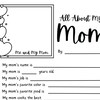 All About My Mom Mothers Day Printable Fill in the Blank Questionnaire ...