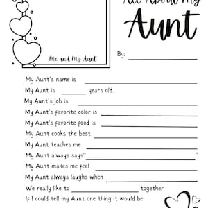 All About My Mom Questionnaire, Mother's Day Craft, Mother's Day ...
