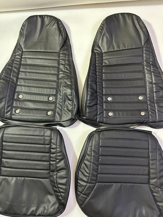 Datsun 240Z 260Z 280Z Synthetic Leather Sports 1970 1978 Replacement Seat Covers in Full Black Etsy