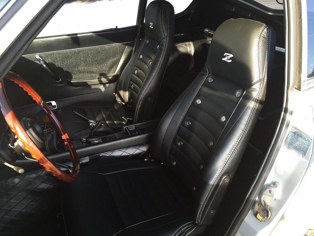 Datsun 240Z 260Z 280Z Synthetic Leather Sports 1970 1978 Replacement Seat Covers In Black