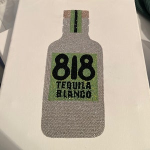 Rhinestone Canvas Art - Wall Art - Canvas - Handmade Decor - Gem ...