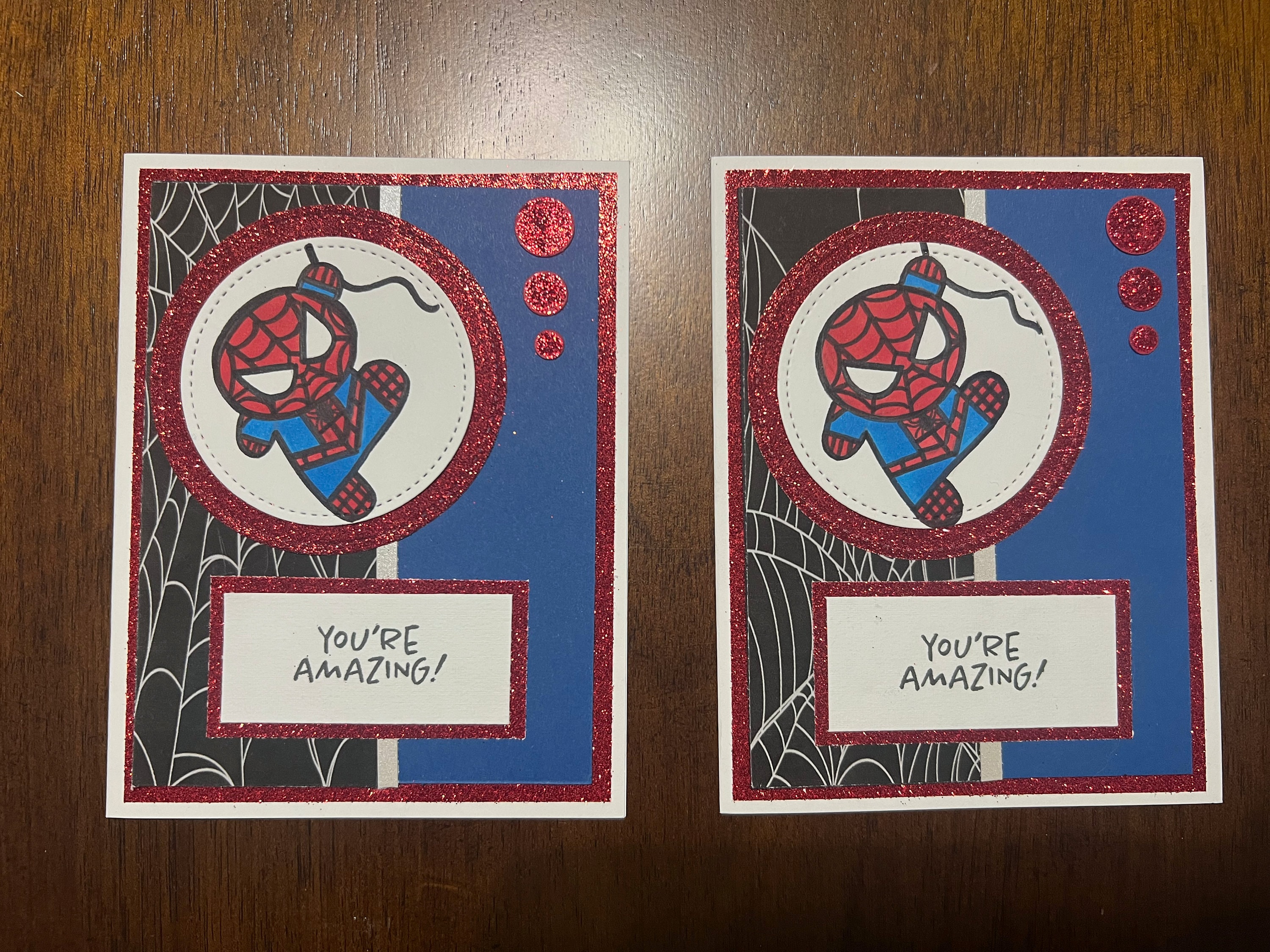Spiderman Birthday Card - Set of Spiderman Cards - Birthday Card ...