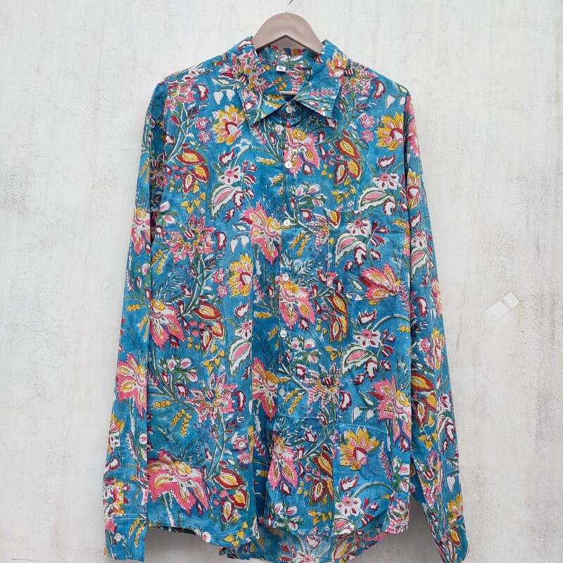 Block Printed Shirt - Etsy