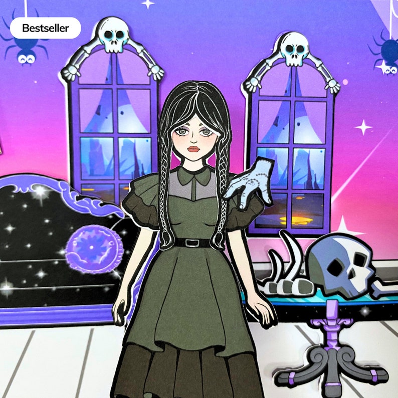 Creepy Wednesday Handmade Wardrobe Printable Unique DIY - Etsy