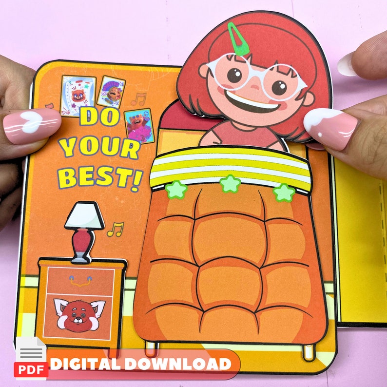 Cute Mie Dollhouse Mie Make Paper House DIY Activities for Kids Orange ...