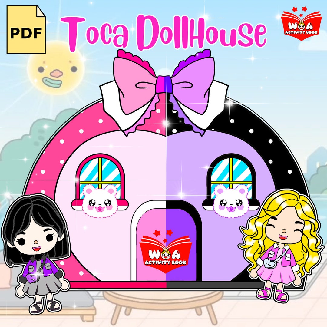 Printables Dollhouse Bear Toca Boca Kids Busy Book X Quiet Book ...