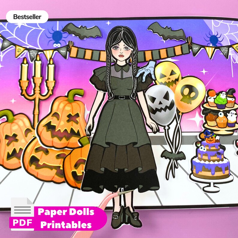 Creepy Wednesday Handmade Wardrobe Printable Unique DIY - Etsy