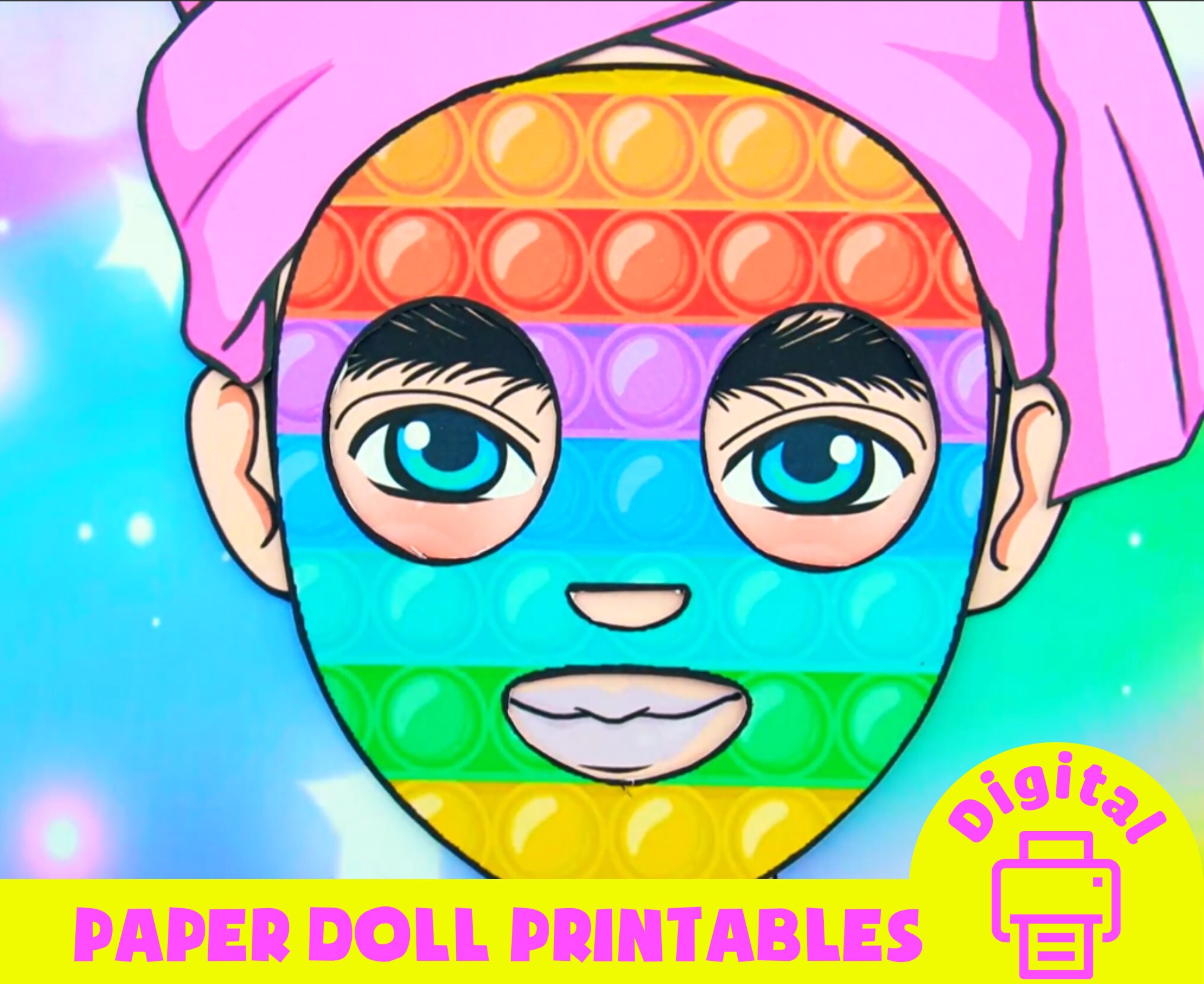 Stunning Pop It Make up Kit Printables Pop It Digital Instant Download ...