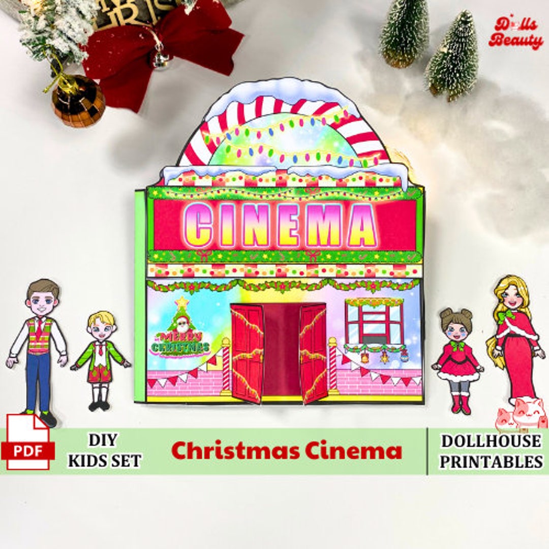 Christmas Paper Cinema Dollhouse Printable Christmas Story - Etsy