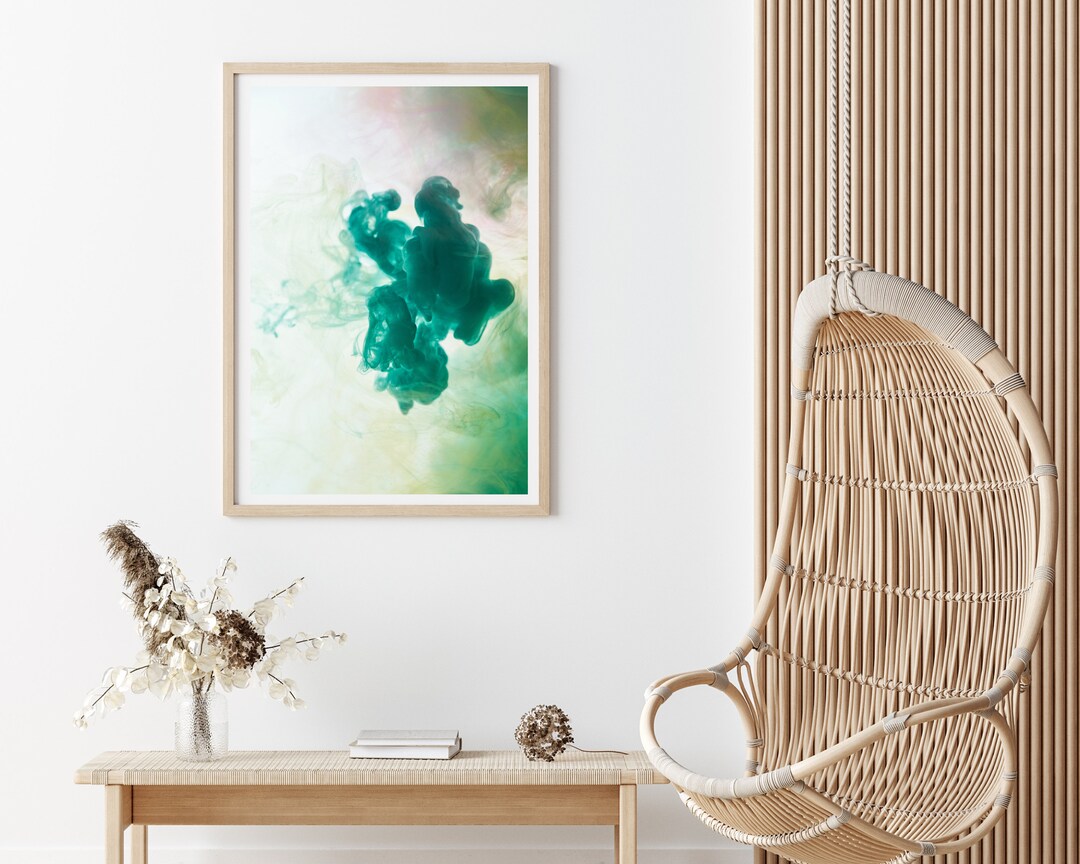 Green Smokey, Smoke Printable, Mystic Wall Art, Seductive Prints ...