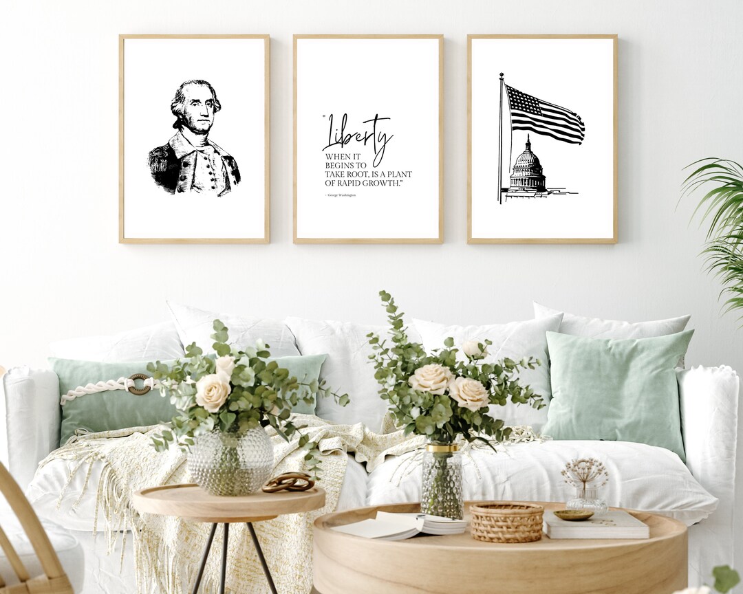 George Washington Poster | Washingtons Birthday Prints | US History ...