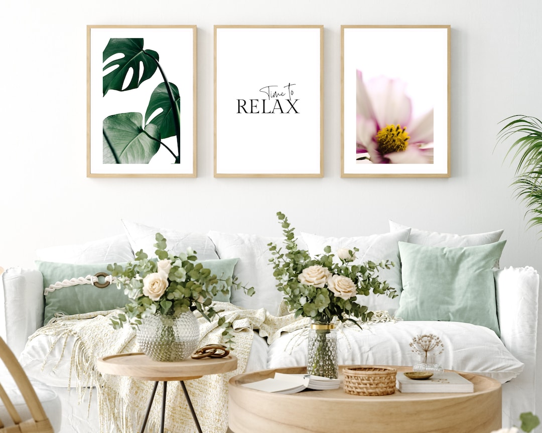 Time to Relax Poster | Relax PRINTABLE Wall Art | Be Calm Bedroom Print ...