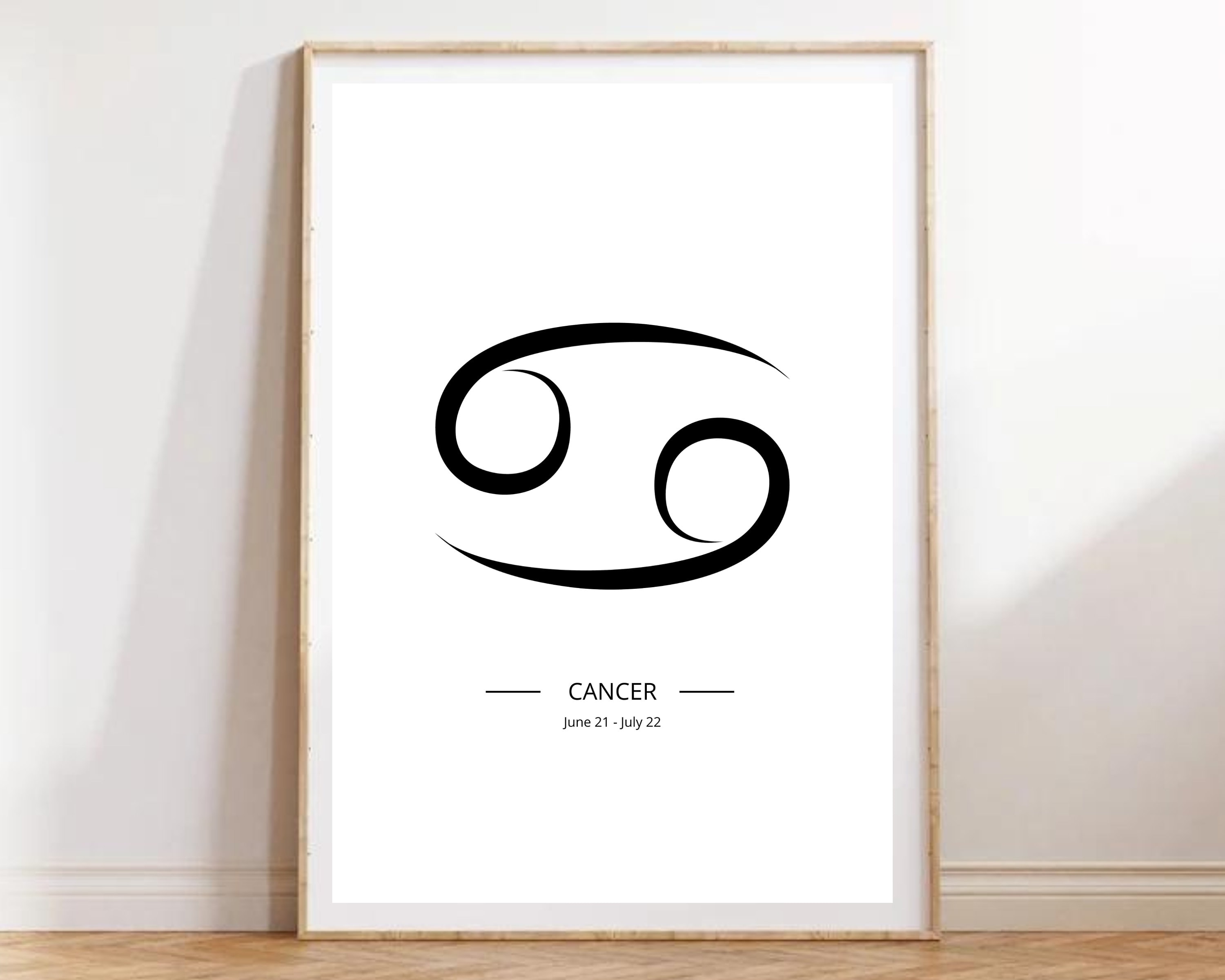 CANCER Star Sign Instant Download Print, Zodiac Art Printable ...