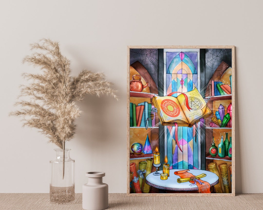 Magical World | Magic Illustration | Halloween Digital Poster ...