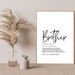 Brother Definition Print, Bedroom Wall Art, Bro Explanation, Bruvver ...