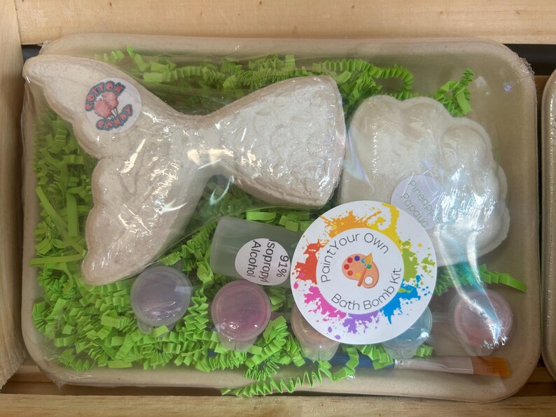 Paint Your Own Bath Bomb Kit - All Natural - Etsy