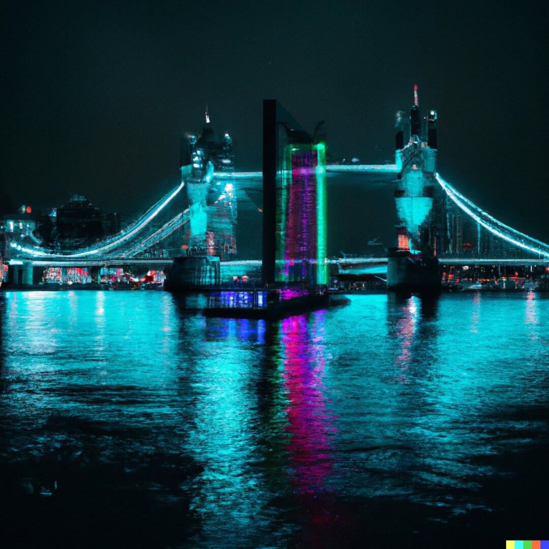 Cyberpunk London Bridge - Etsy