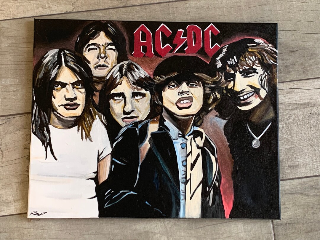 AC/DC Painting - Etsy
