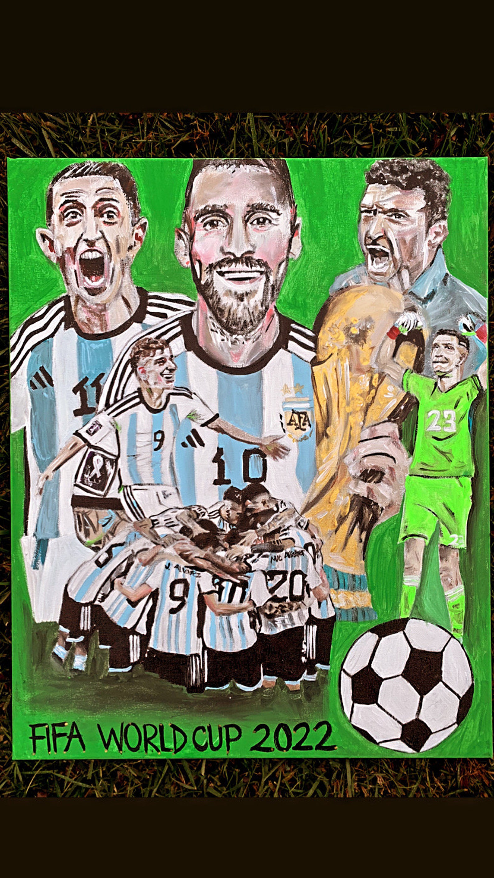 Argentina World Cup Painting - Etsy