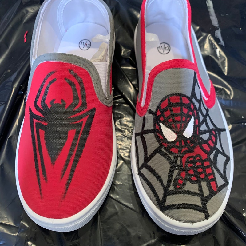 Spiderman Shoes - Etsy