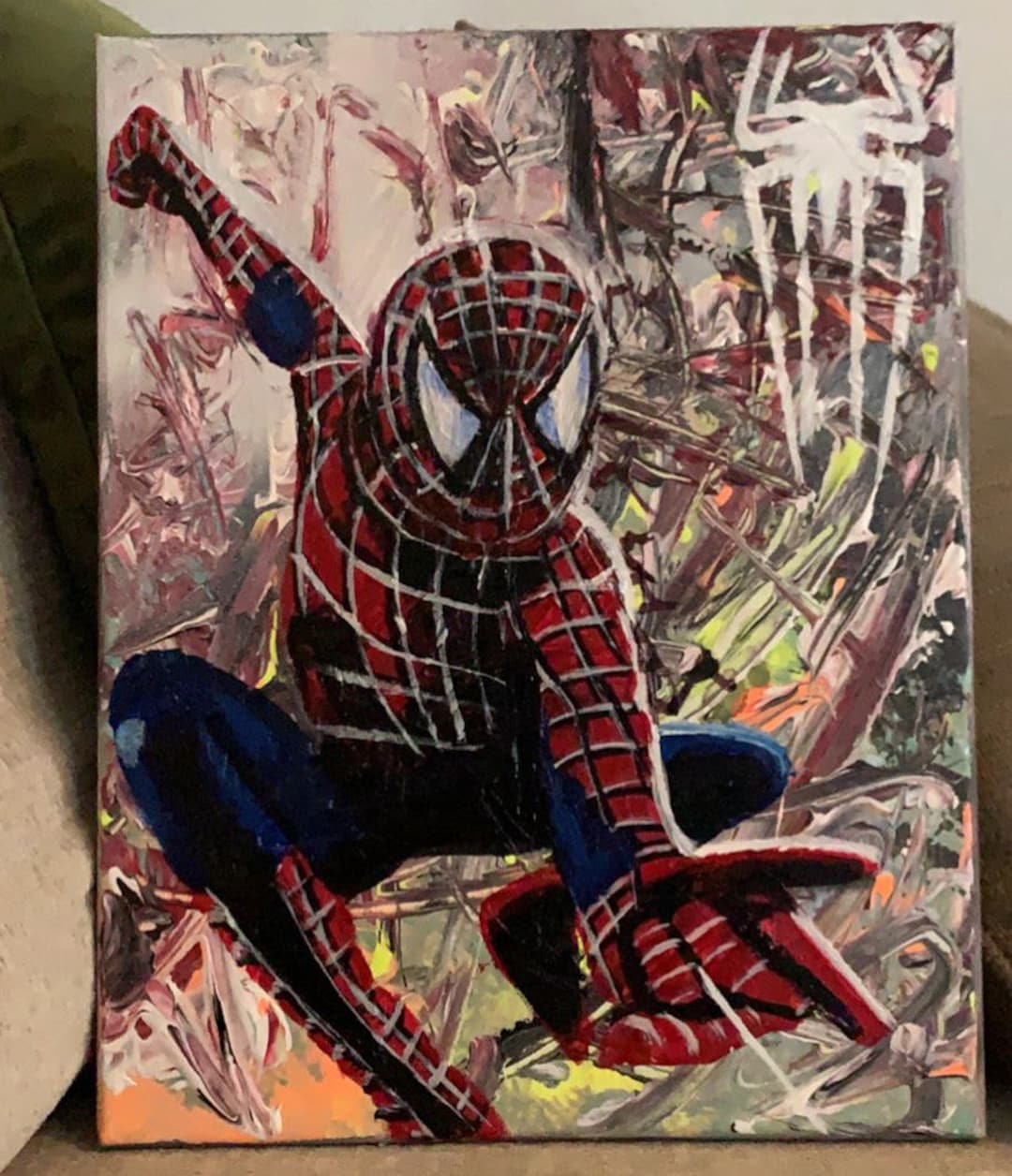 Spider-man Painting - Etsy