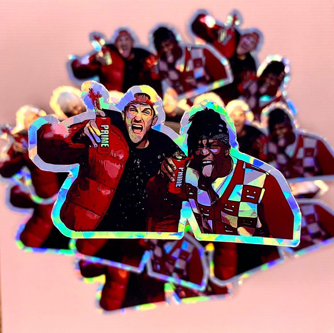 KSI & Logan Paul Cartoon Sticker prime Hydration - Etsy