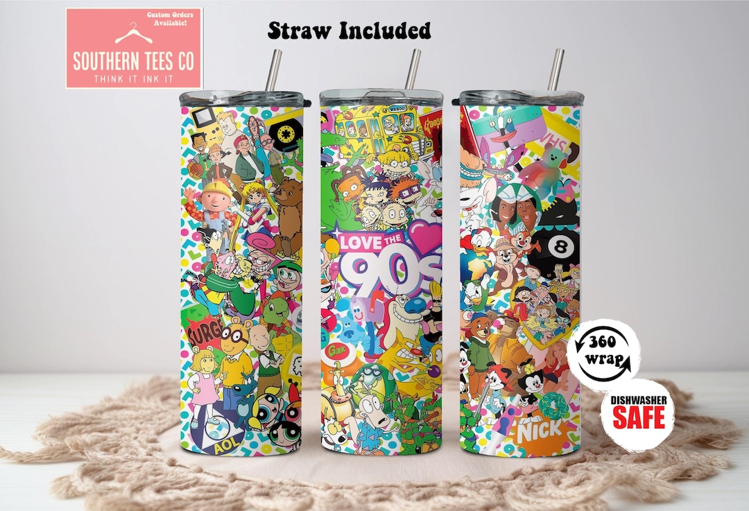 90s Tumbler, I Love the 90s Tumbler,retro Tumbler,vintage Throwback Tumbler,90s Baby Gift, 90s ...