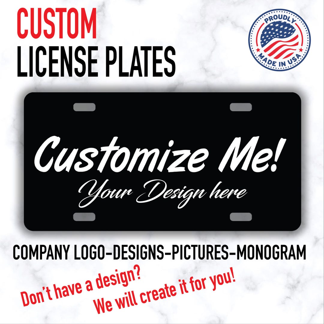 Custom Front License Plate,aluminium License Plate,personalized License ...
