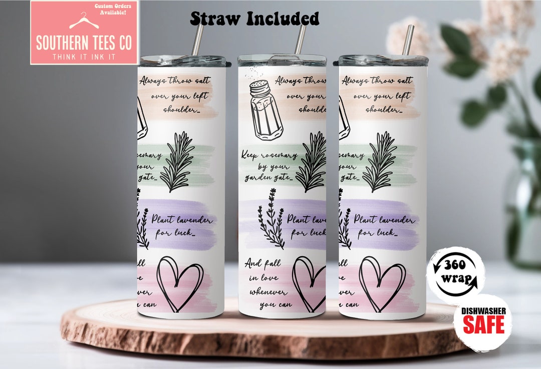 Practical Magic Tumbler, Salt, Rosemary, Lavender and Love Tumbler ...