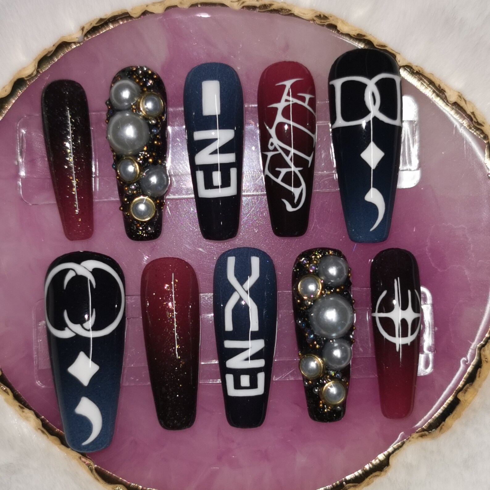 Press on Nails Enhypen Dark Blood - Etsy