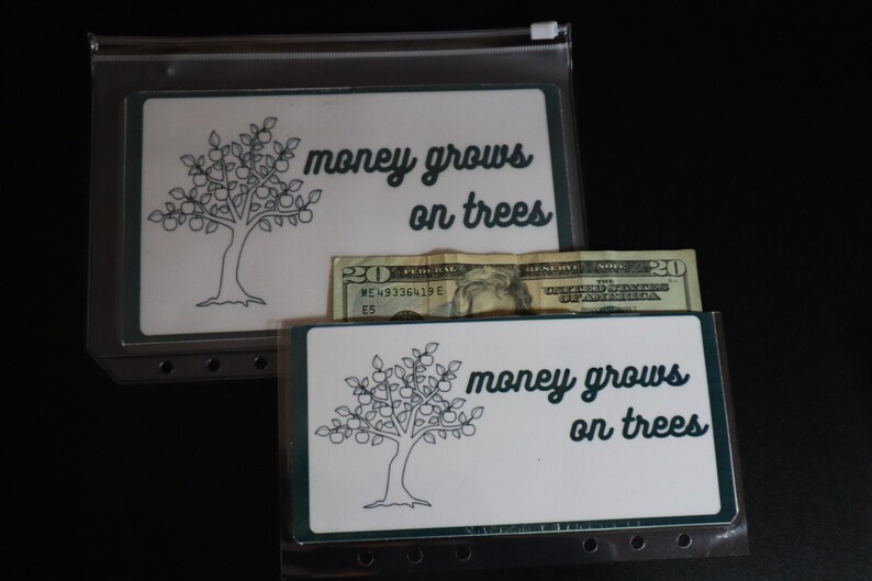 Money Grows on Trees Savings Challenge | Savings Tracker | Cash ...