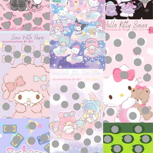 Saving With Sanrio and Friends Scratch-off Booklet Savings Tracker Cash ...