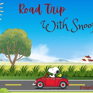 Road Trip With Snoopy Booklet Savings Tracker Cash - Etsy