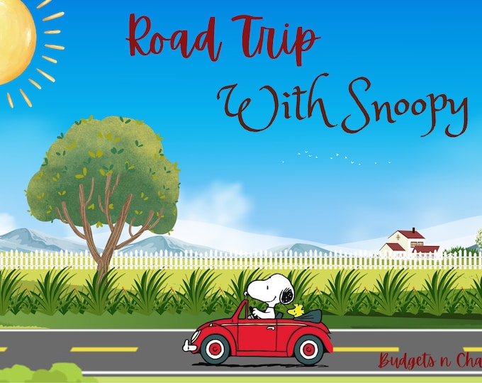 Road Trip With Snoopy Booklet Savings Tracker Cash Envelopes Savings ...